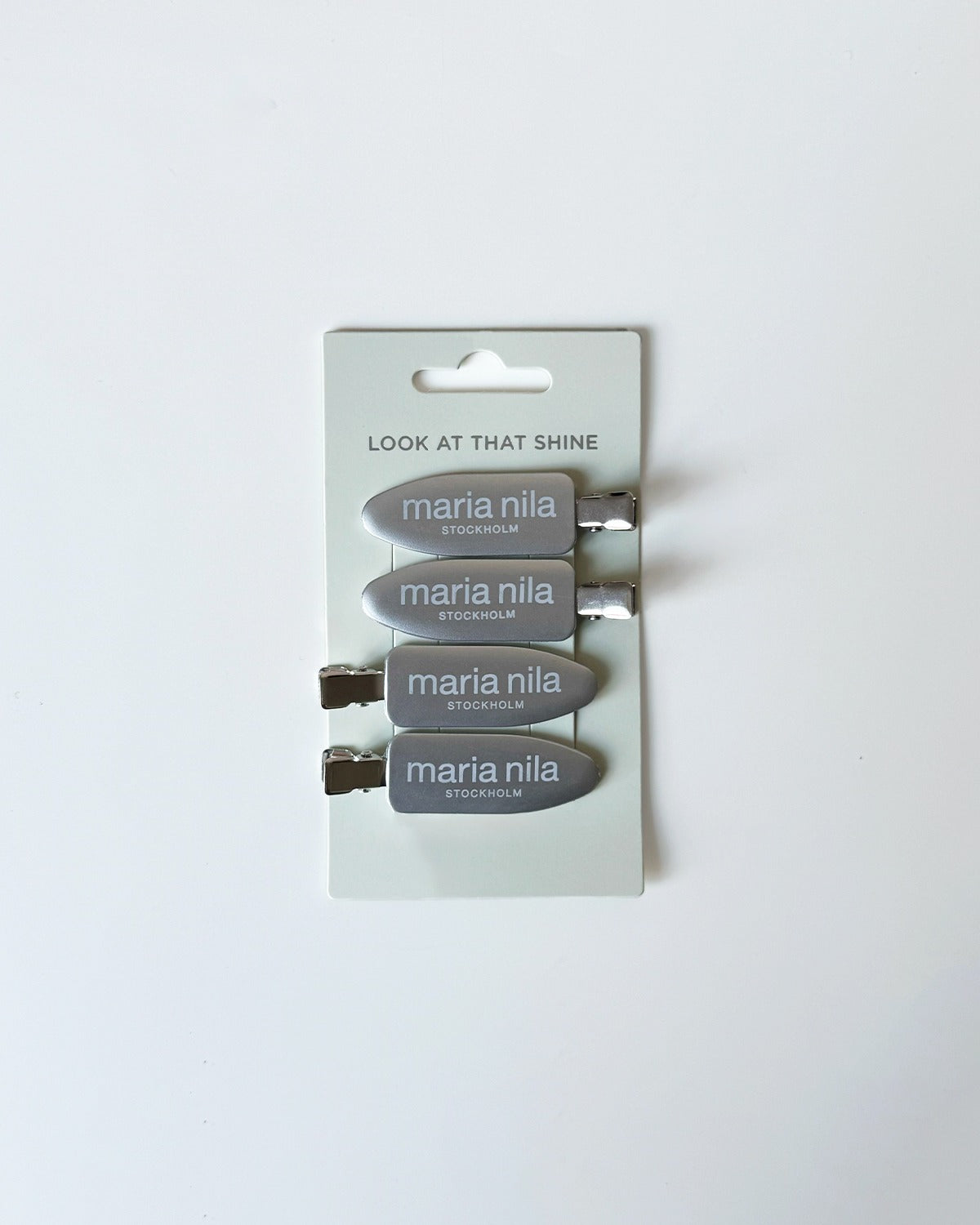 Hair Clips – 4-pack of sleek silver hair clips | Maria Nila